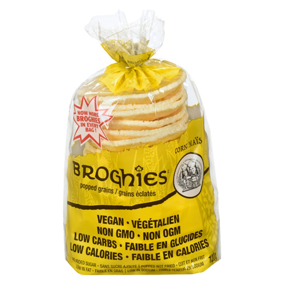 Broghies Vegan Poppers Grains Corn 120 g - Voilà Online Groceries & Offers