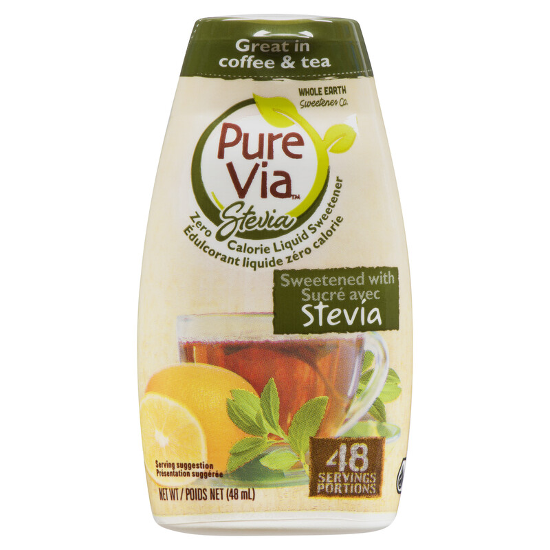 Pure Via Stevia Sweetener Liquid 48 ml - Voilà Online Groceries & Offers