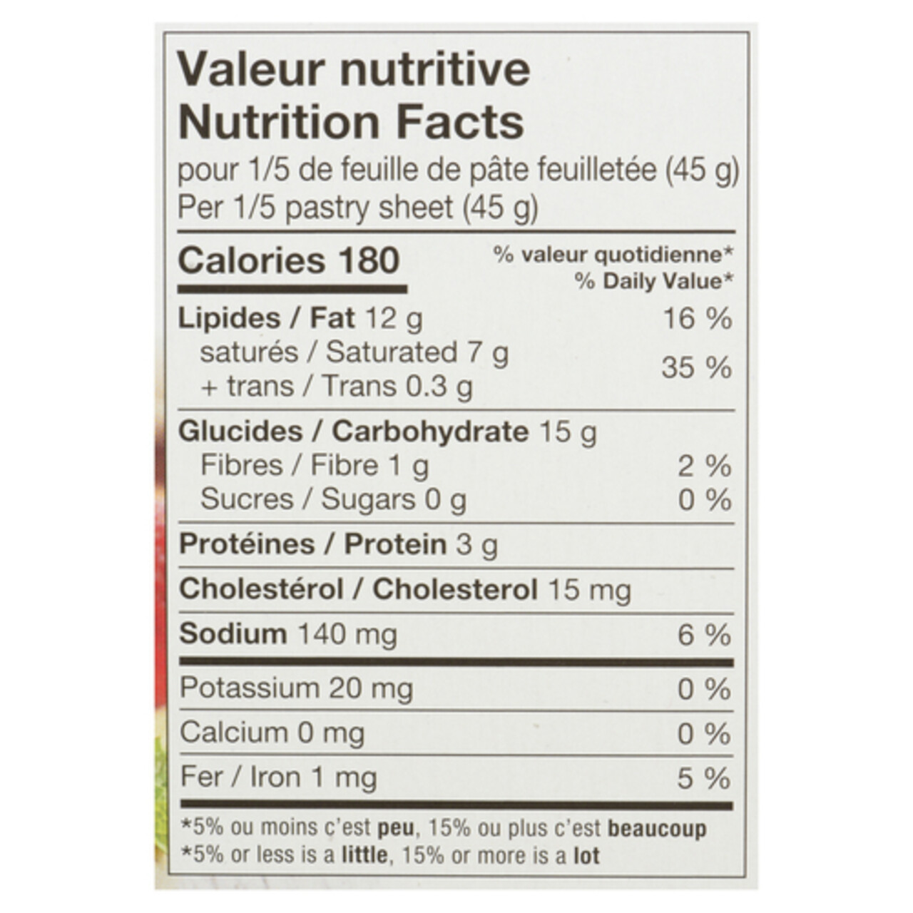 Dumas Butter Puff Pastry Sheet 450 g (frozen) - Voilà Online Groceries ...