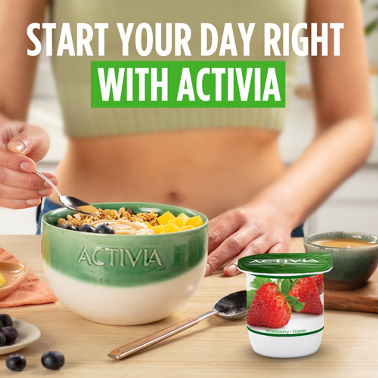 Activia Lactose-Free Probiotics Yogurt Strawberry Blueberry Peach Mango ...