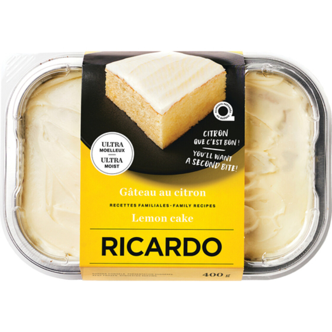 RICARDO Cake Lemon 400 g (frozen) - Voilà Online Groceries & Offers