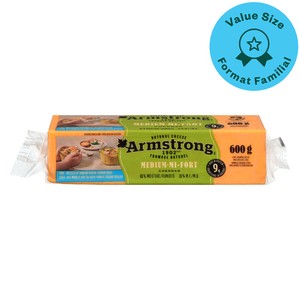 Armstrong Cheese Cheddar Medium 600 g - Voilà Online Groceries & Offers