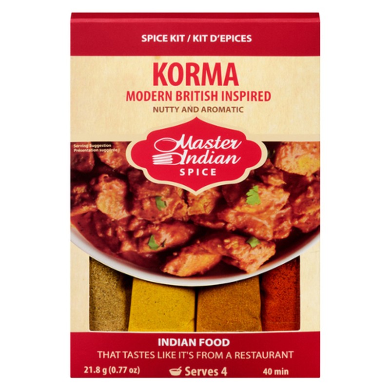 Master Indian Spice Kit Korma 21.8 g - Voilà Online Groceries & Offers