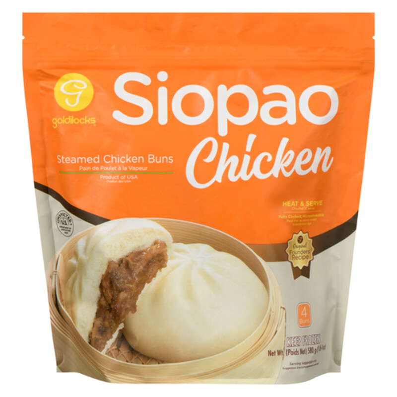 Goldilocks Frozen Bun Siopao Chicken Asado 580 g - Voilà Online ...