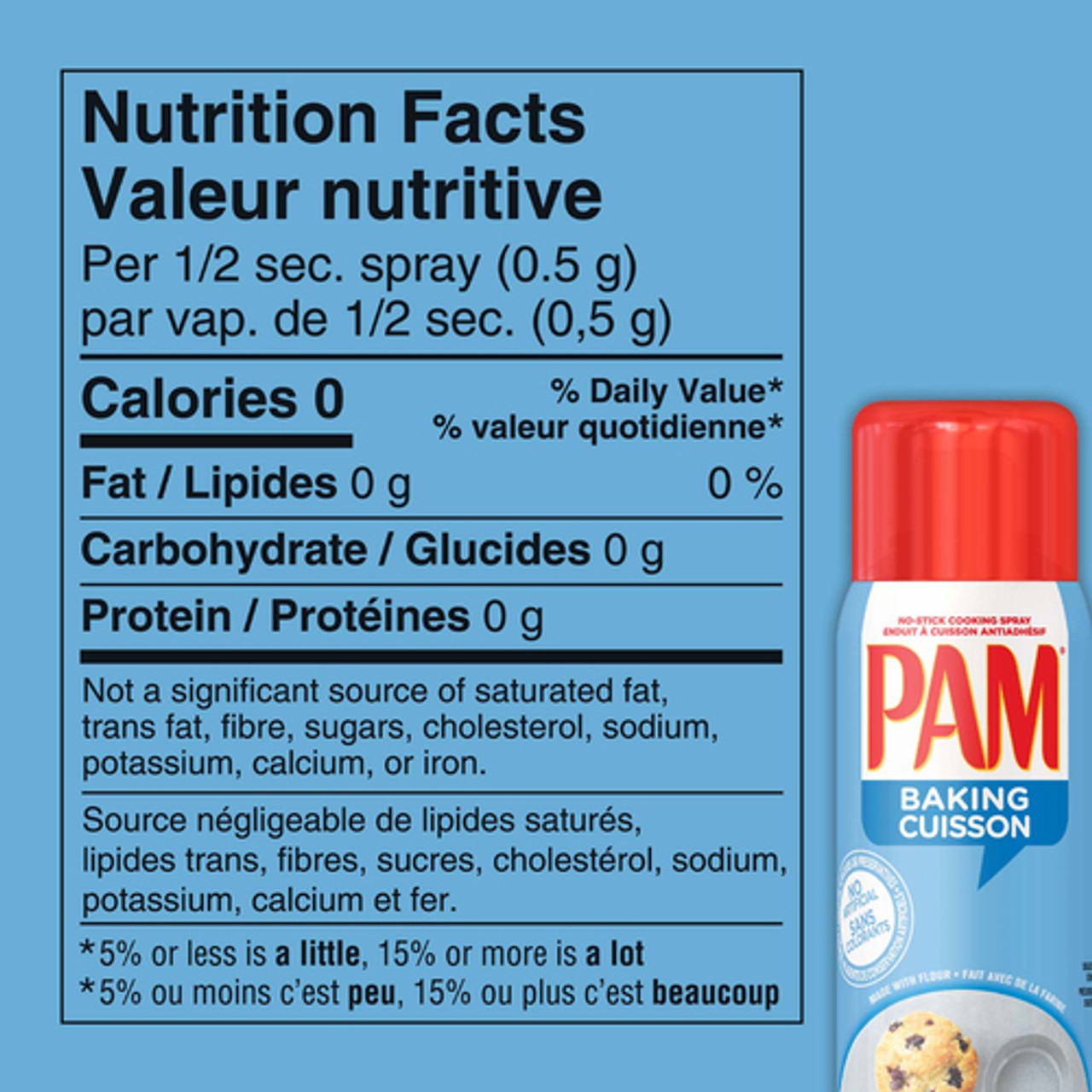 Pam Baking Spray Made With Flour 141 g - Voilà Online Groceries & Offers