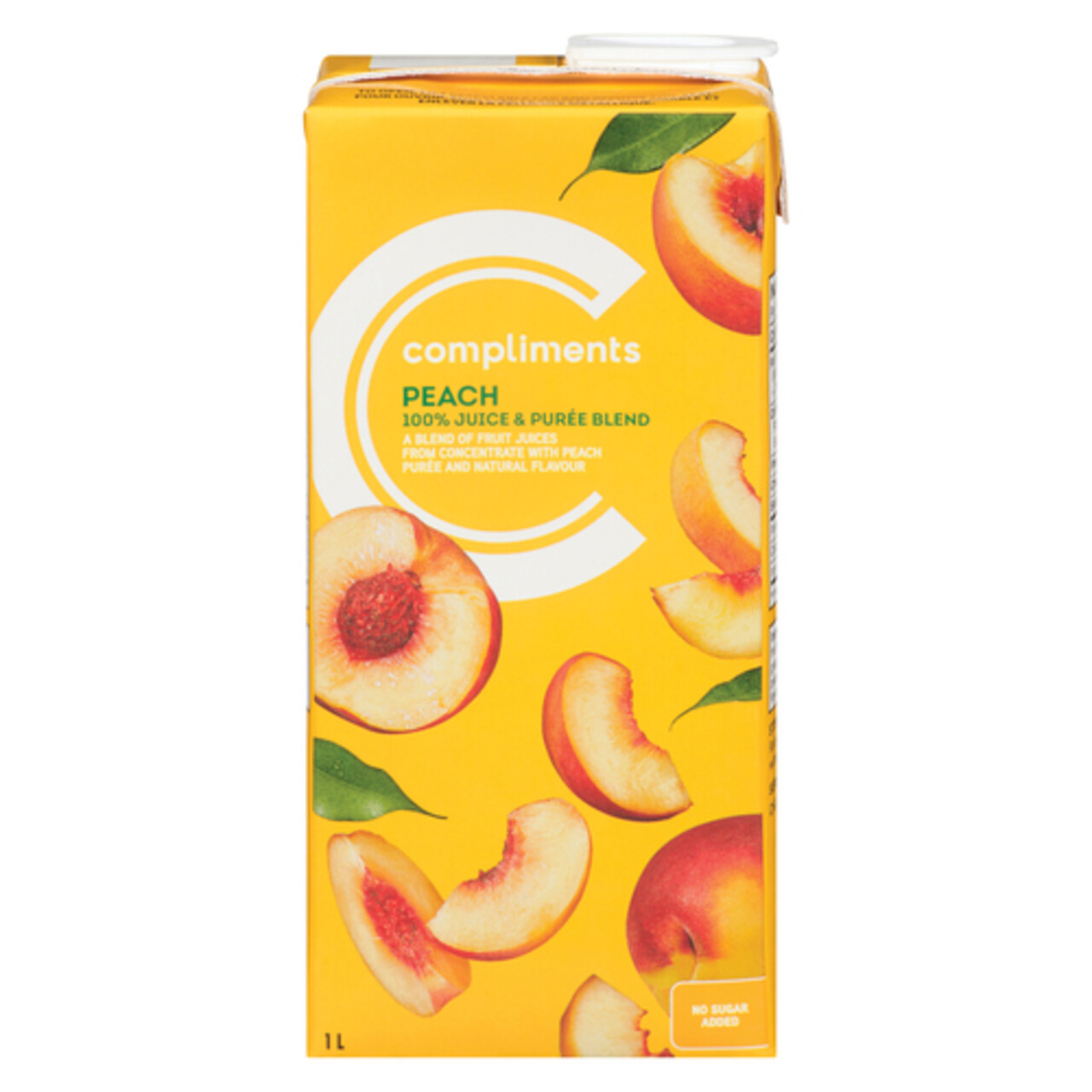 Compliments Juice & Puree Peach 1 L - Voilà Online Groceries & Offers