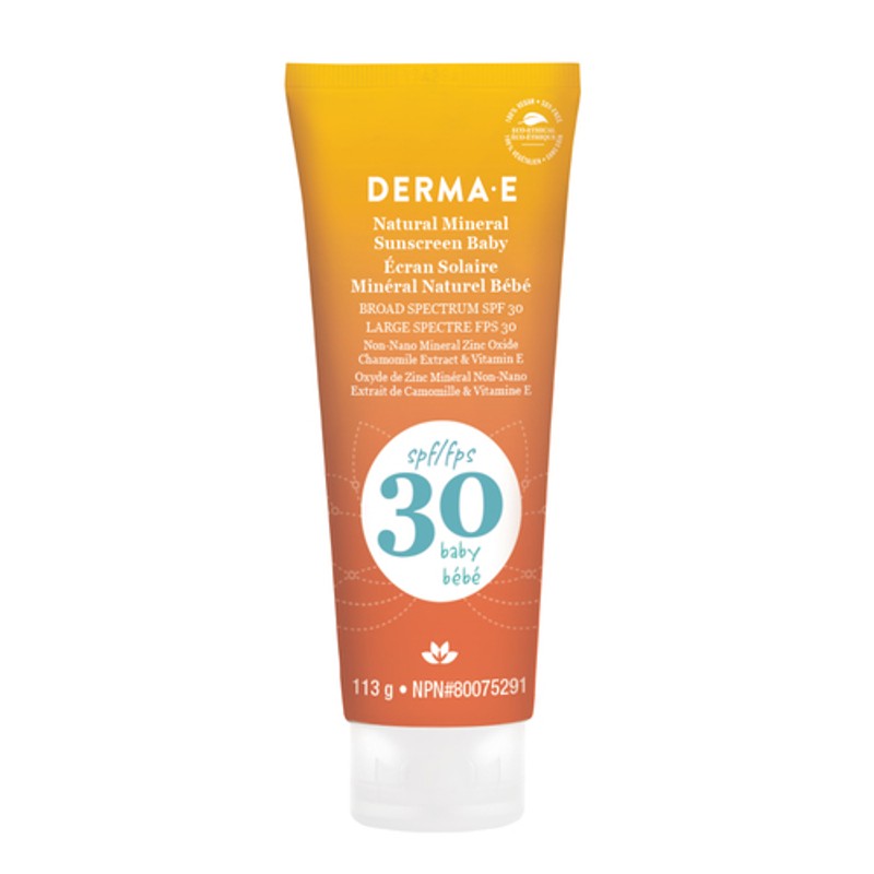 Derma E Sun Defense Mineral Oil-Free Baby Sunscreen SPF30 113 g - Voilà ...