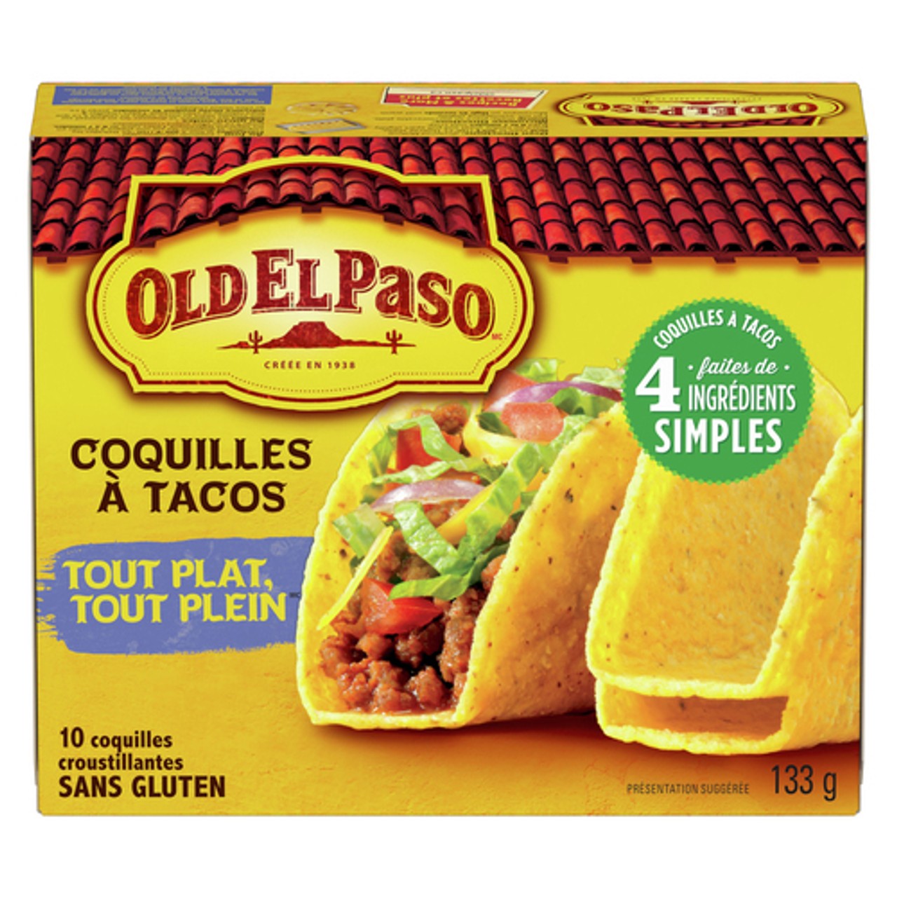 Old El Paso Gluten-Free Taco Shells Stand n' Stuff 10 Pack 133 g ...
