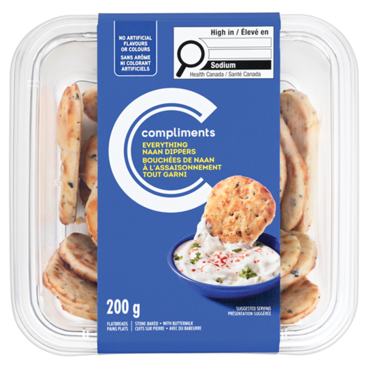 Compliments Naan Dippers Everything 200 g (frozen) - Voilà Online ...