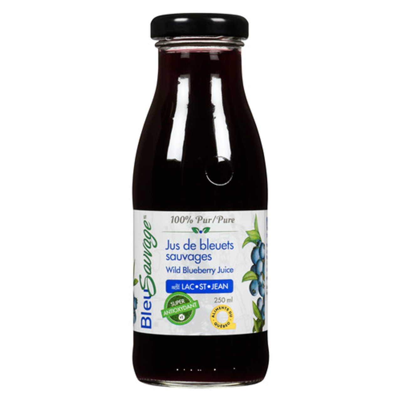 Bleu Sauvage Juice Wild Blueberry 250 ml (bottle) - Voilà Online ...