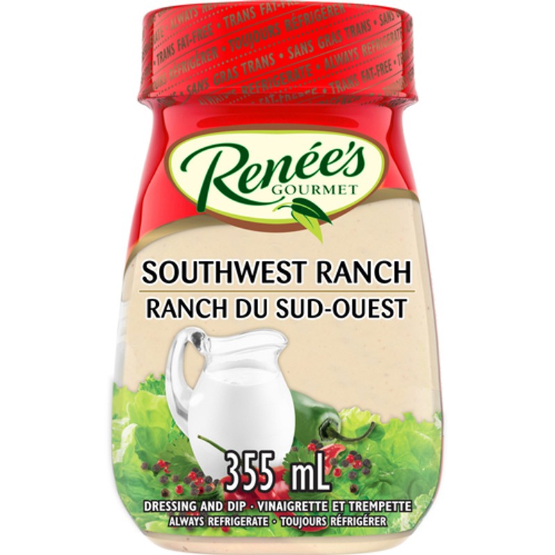 Renee's Dressing And Dip Southwest Ranch 355 ml - Voilà Online ...