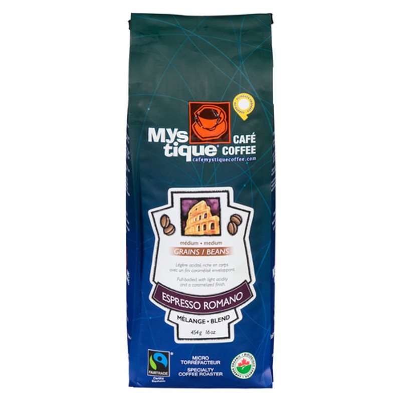 Mystique Organic Whole Bean Coffee Espresso Romano 454 g - Voilà Online ...