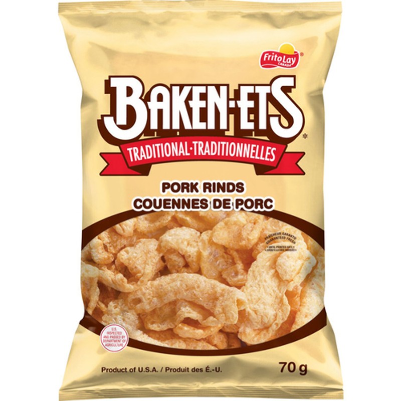 Baken-Ets Traditional Smoked Pork Rinds Small 70 g - Voilà Online ...