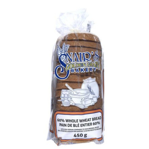 Snairs 60% Whole Wheat Bread 450 g - Voilà Online Groceries & Offers