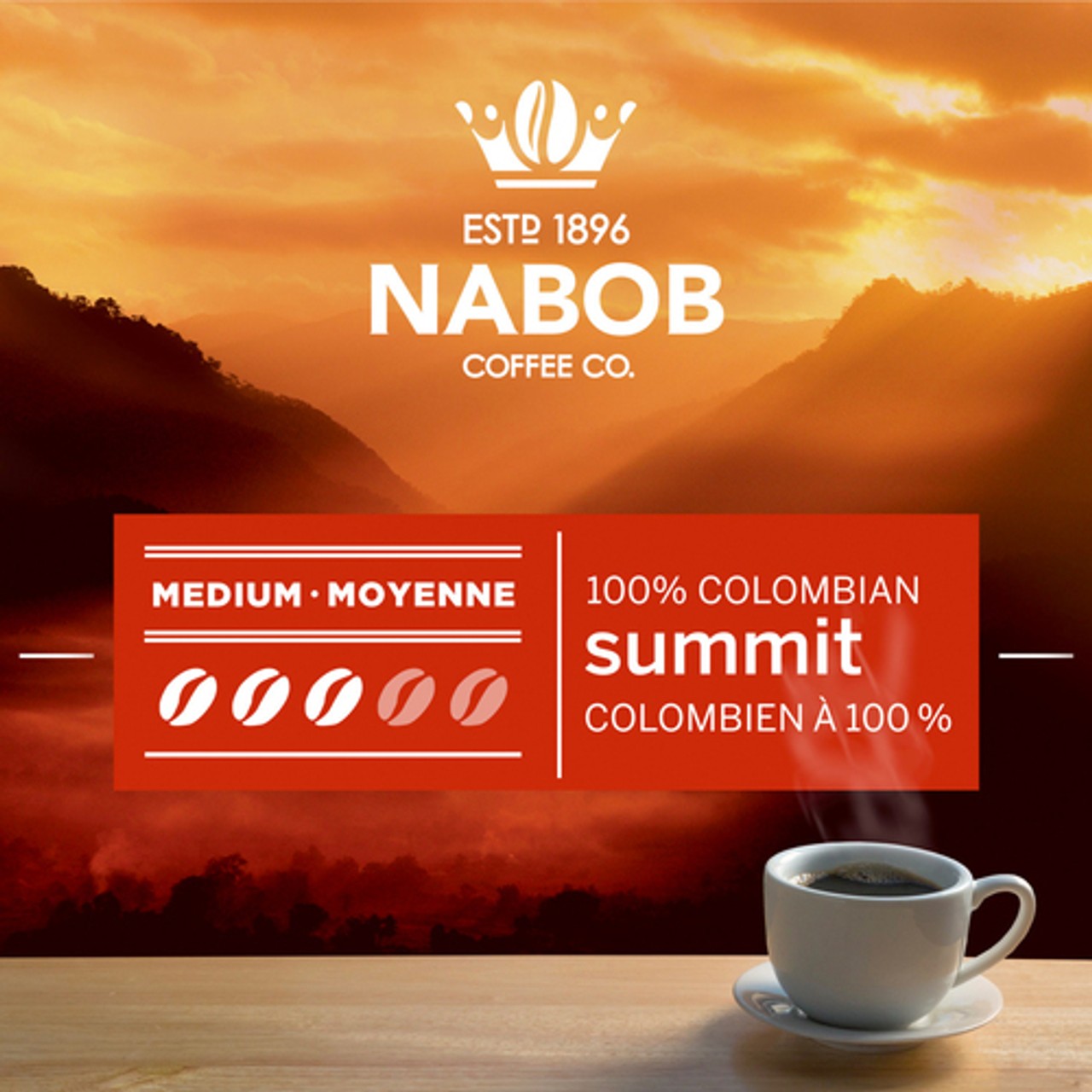 Nabob Ground Coffee Summit Medium Roast 340 g - Voilà Online Groceries ...