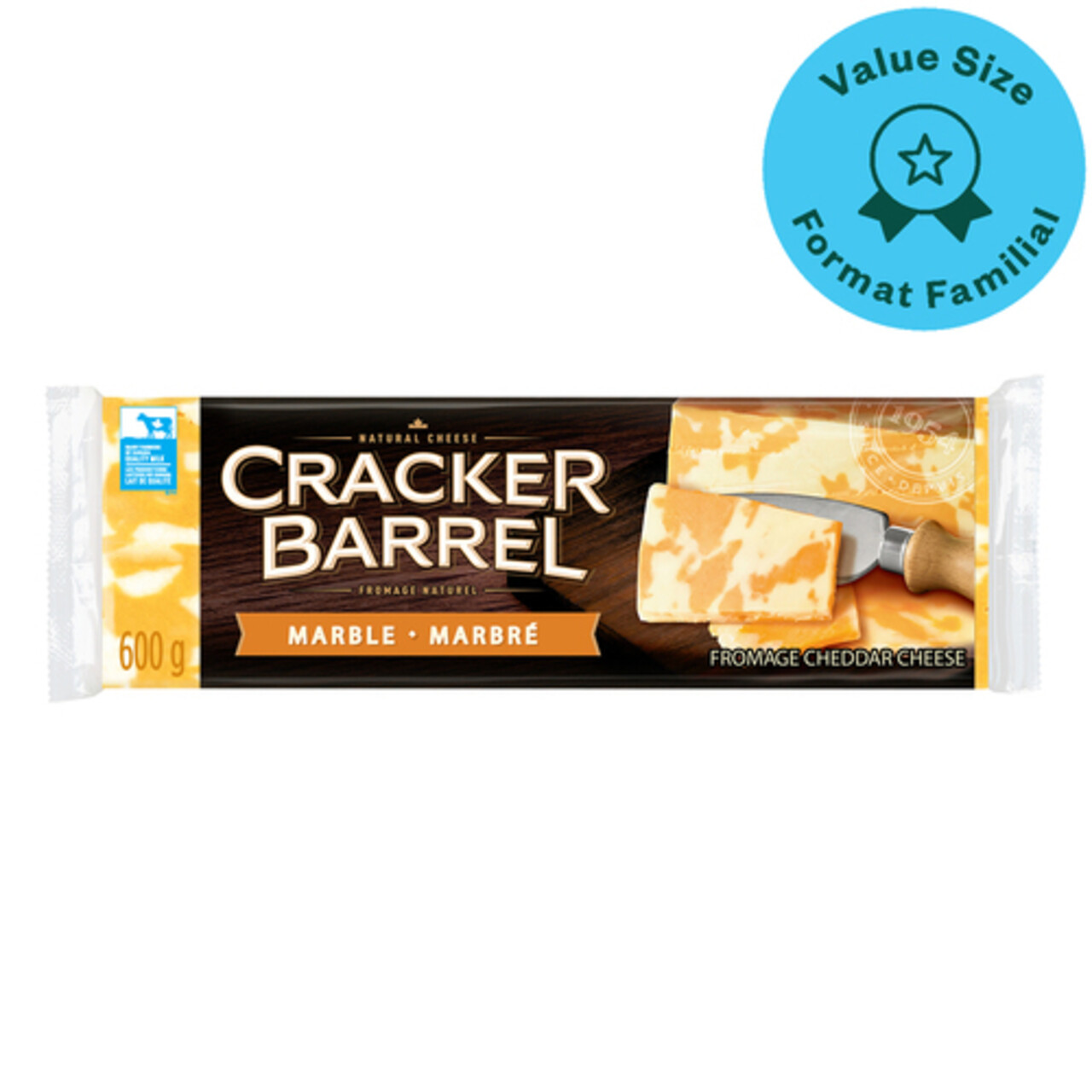 Cracker Barrel Cheese Marble 600 g - Voilà Online Groceries & Offers