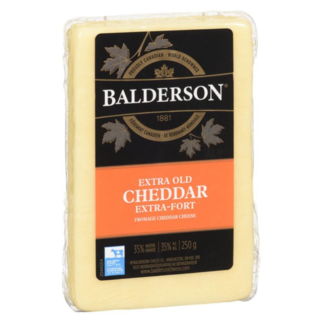 Balderson Cheddar Cheese Extra Old 250 g - Voilà Online Groceries & Offers
