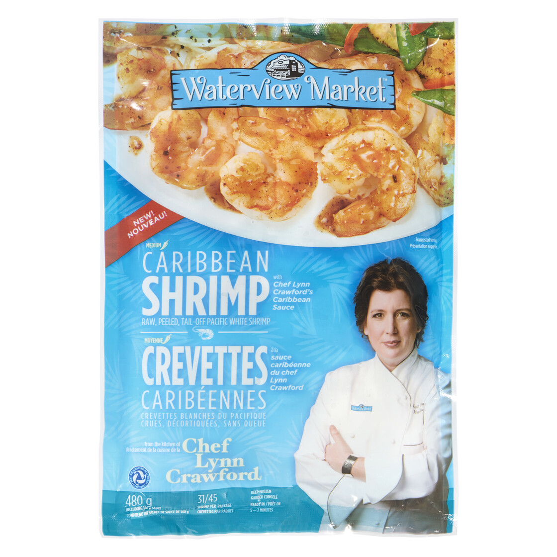 Waterview Market Frozen Caribbean Shrimp 480 g - Voilà Online Groceries ...
