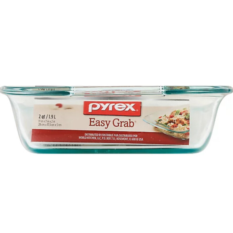 Pyrex Oblong Easy Grab 2 Quart 1 EA - Voilà Online Groceries & Offers