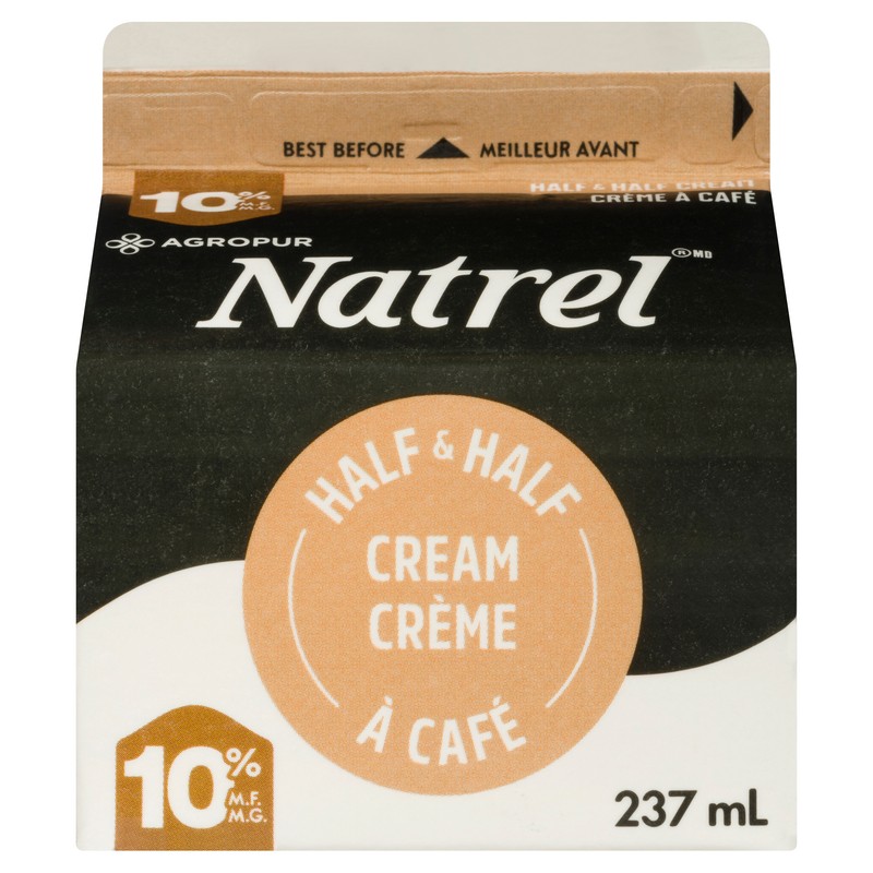 Natrel Half & Half 10% Cream 237 ml - Voilà Online Groceries & Offers