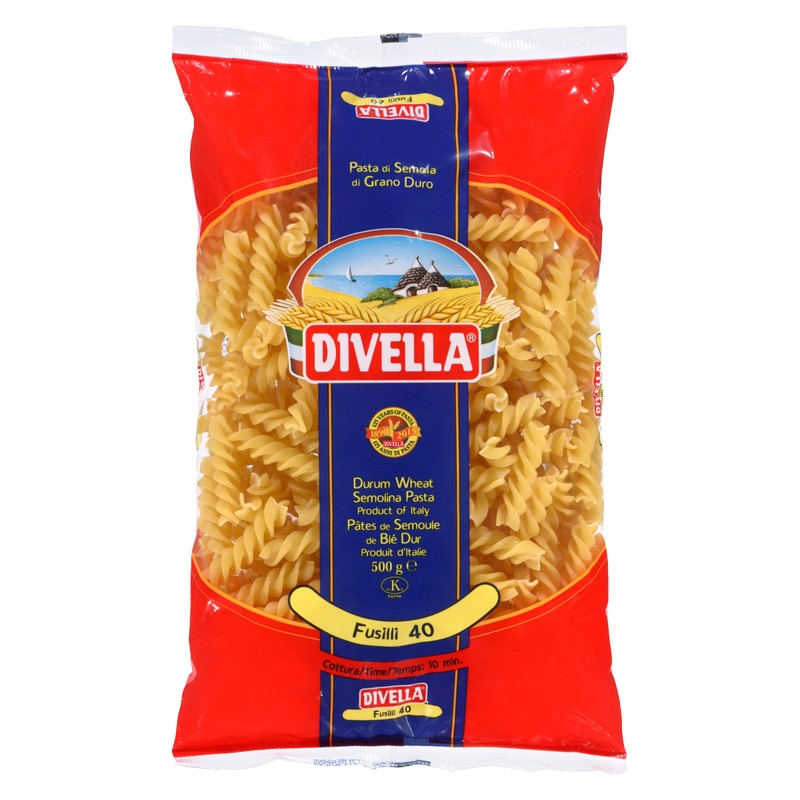 Divella Fusilli Pasta #40 500 g - Voilà Online Groceries & Offers