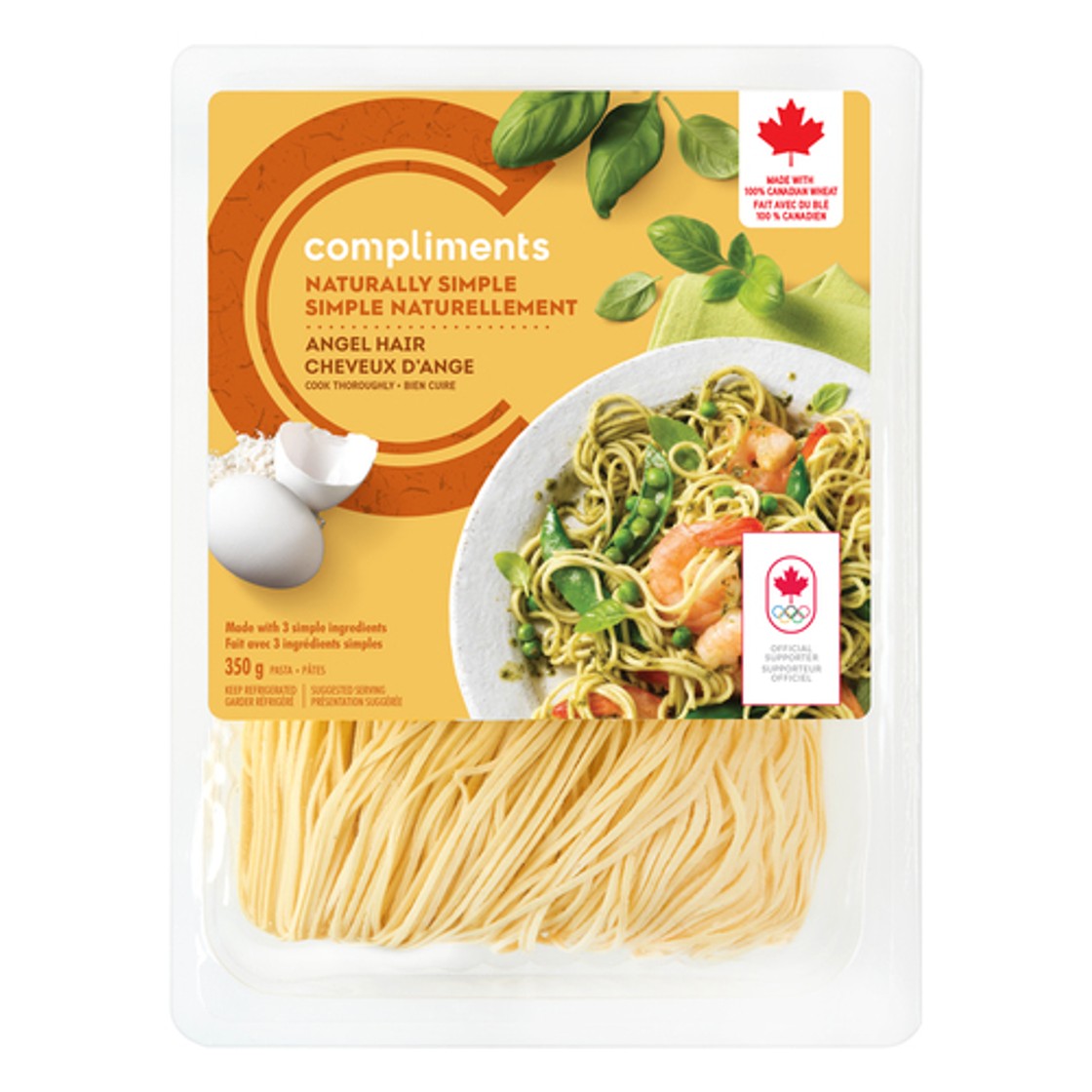 Compliments Pasta Naturally Simple Angel Hair 350 g - Voilà Online ...
