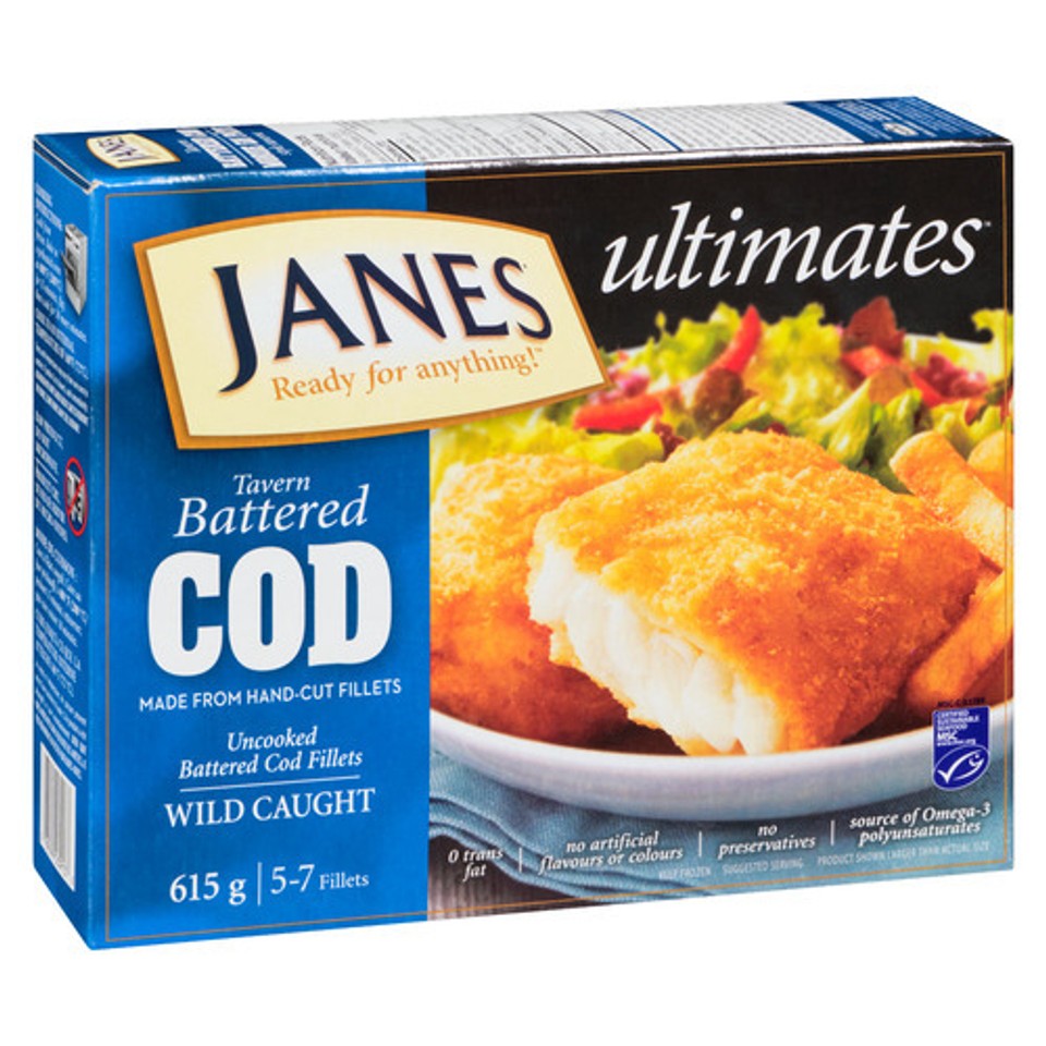 Janess Frozen Tavern Battered Cod Fillets 615 g - Voilà Online ...
