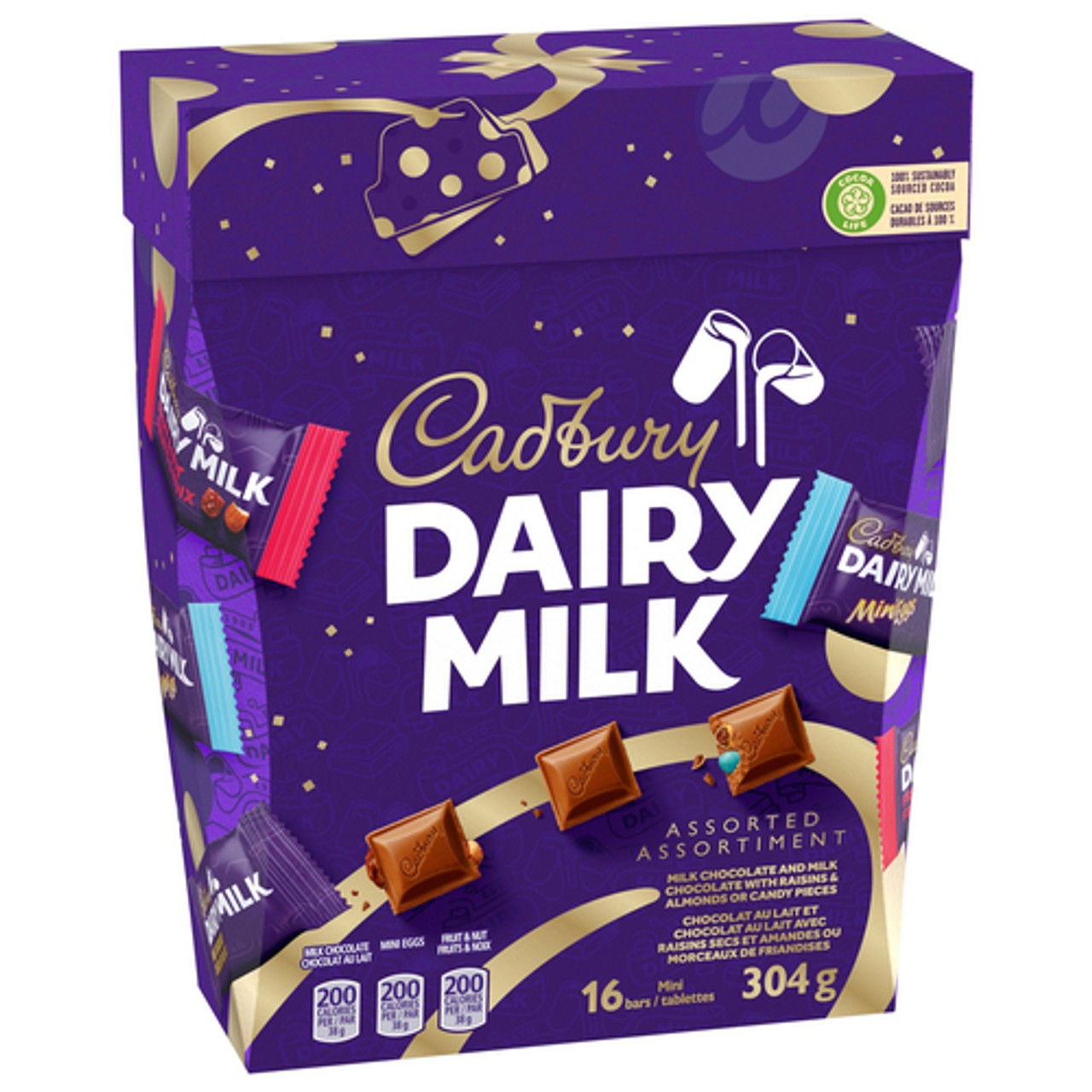 Cadbury Dairy Milk Assorted Gift Box Chocolate Mini Bars 304 g - Voilà ...