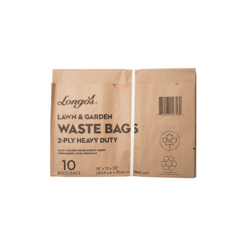 Longo's Lawn & Leaf Bag 10 Bags - Voilà Online Groceries & Offers