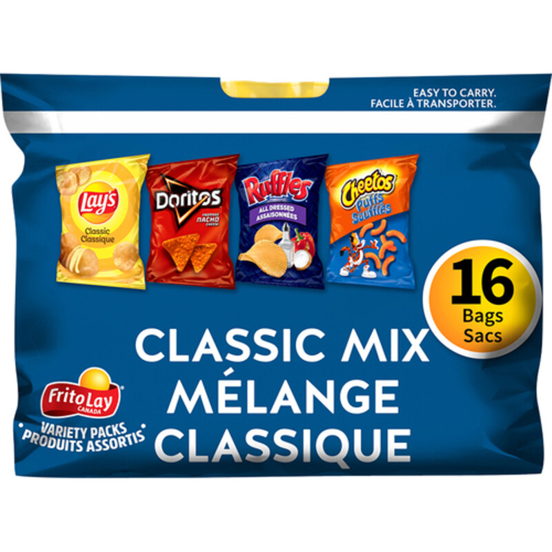 Frito Lay Multipack Classic Mix 16 count 448 g - Voilà Online Groceries ...