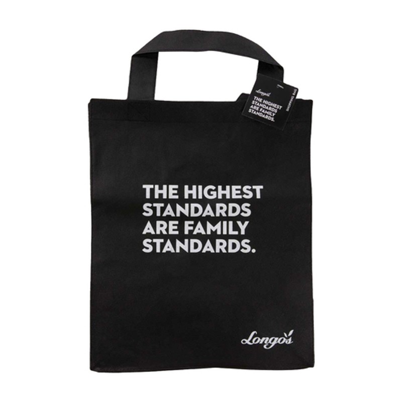 Longo's Reusable Bag Black 1 Count - Voilà Online Groceries & Offers