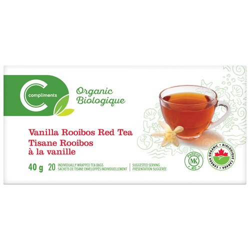 Compliments Organic Vanilla Rooibos Tea 40 g - Voilà Online Groceries ...