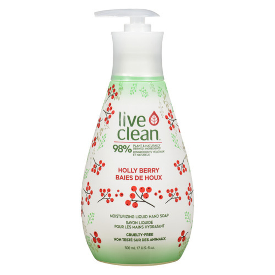 Live Clean Liquid Hand Soap Moisturizing Holly Berry 500 ml - Voilà ...