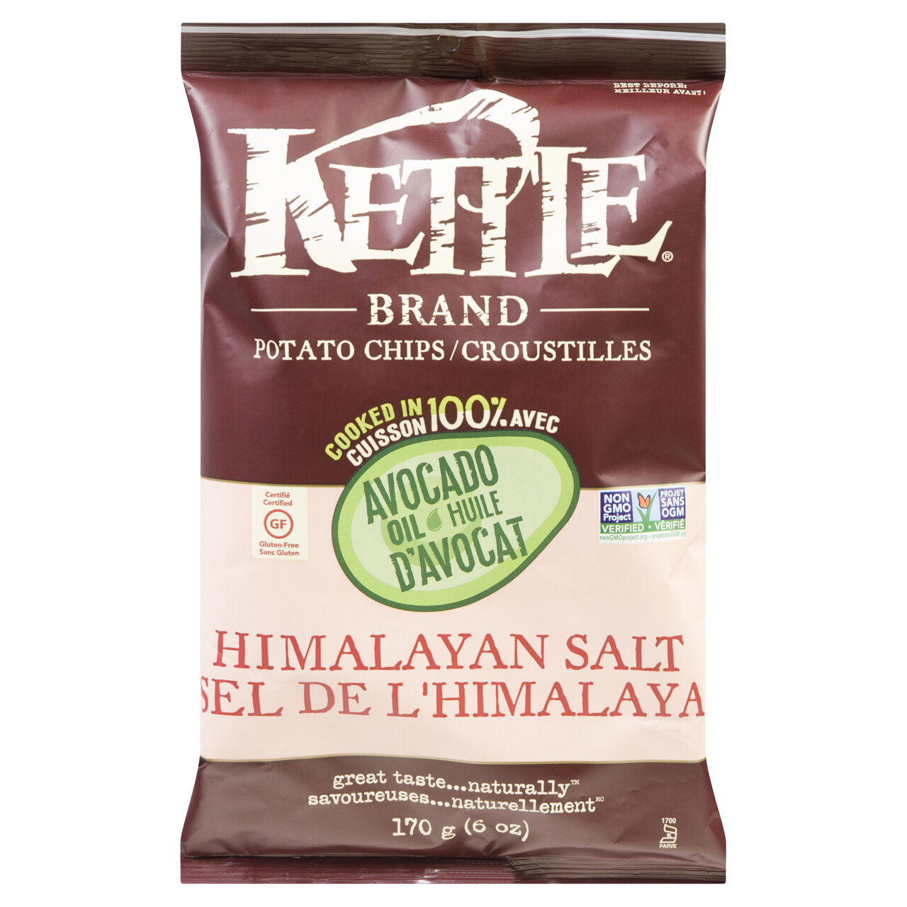 Kettle Brand Gluten-Free Potato Chips Avocado Himalayan Salt 170 g ...