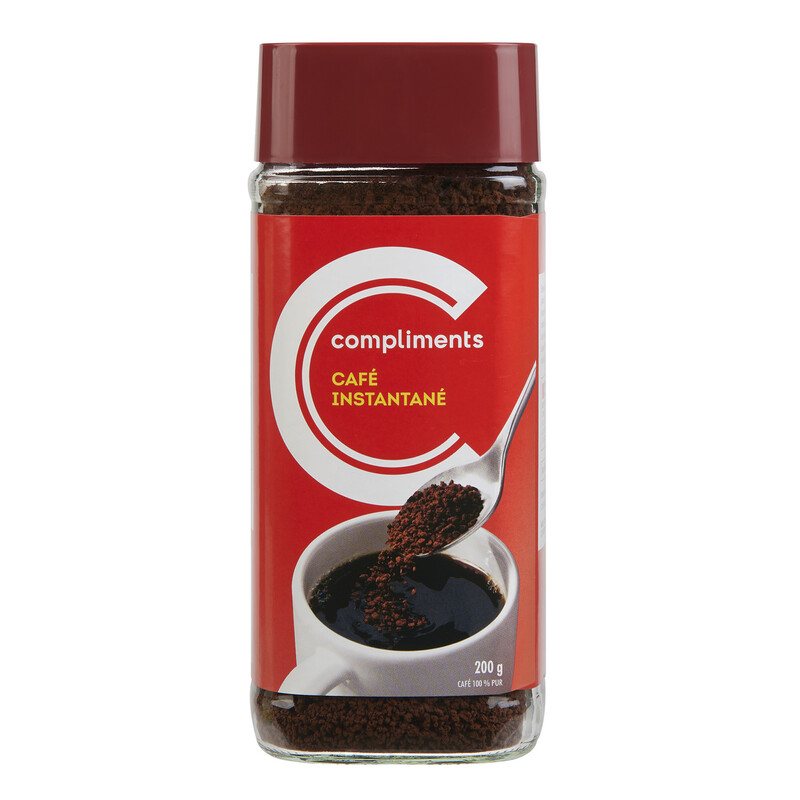 Compliments Instant Coffee Regular Pure 200 g - Voilà Online Groceries ...