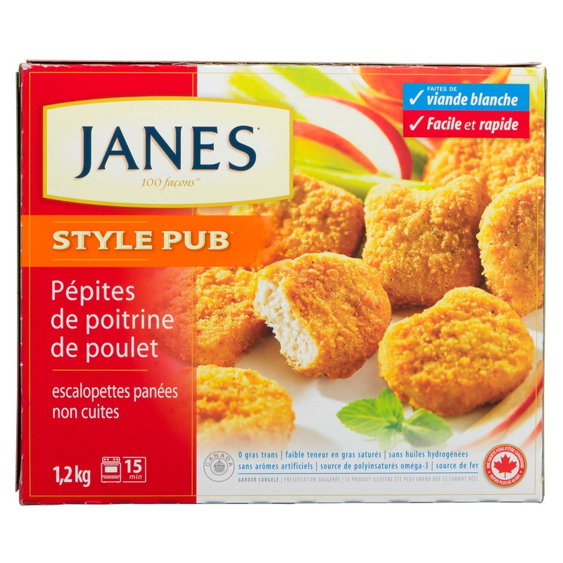 Janes Frozen Chicken Nuggets Pub Style 1.2 kg - Voilà Online Groceries ...