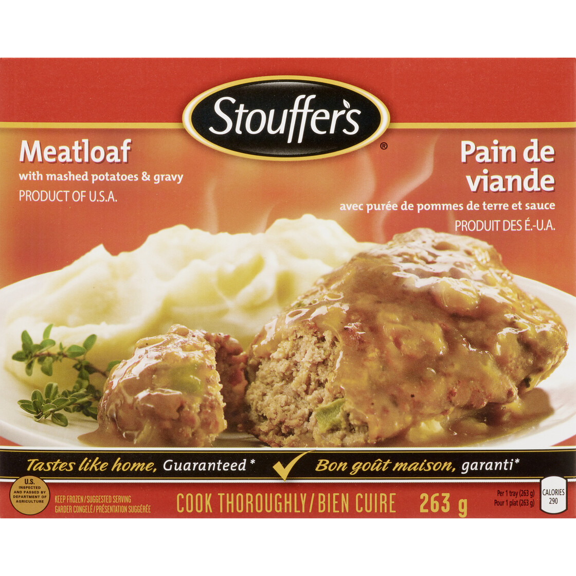 Stouffer's Homestyle Meatloaf Frozen Entrée 263 g - Voilà Online ...