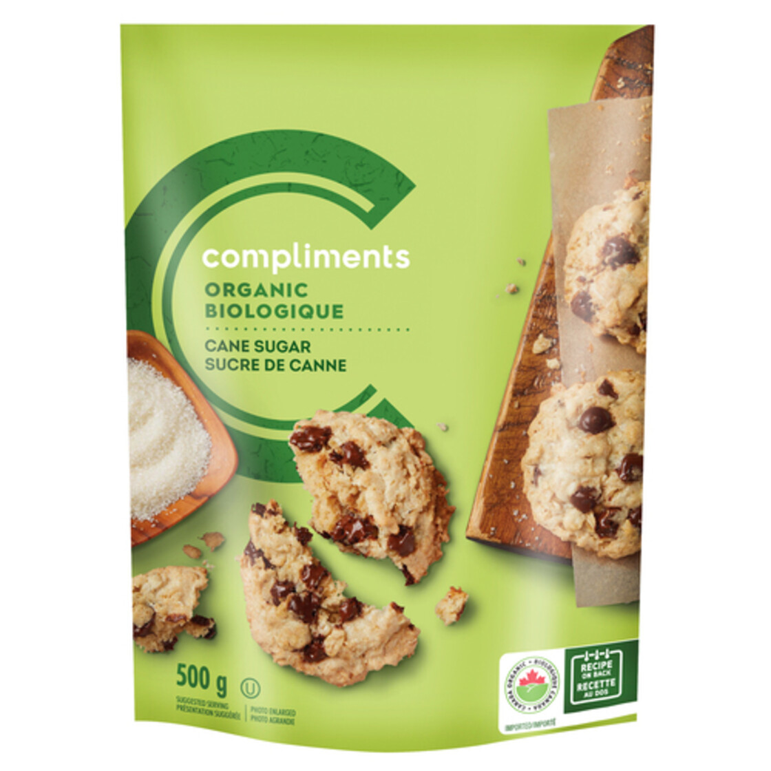 Compliments Organic White Cane Sugar 500 g - Voilà Online Groceries ...