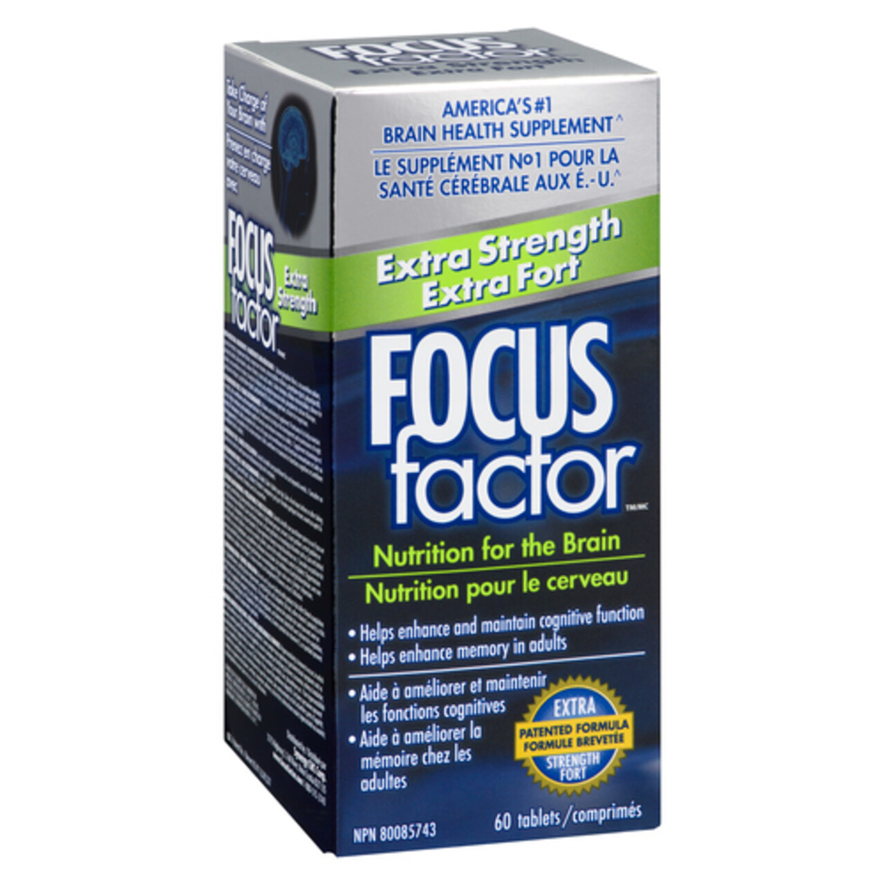 Focus Factor Nutrition Supplement For The Brain Extra Strength Tablets ...