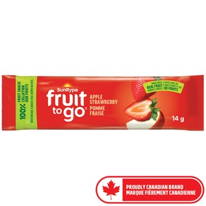 SunRype Fruit To Go Vegan 100% Fruit Snack Apple Strawberry 14 g ...