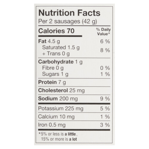 Smokey River Cali Turkey Breakfast Sausage Fully Cooked 250 g - Voilà ...