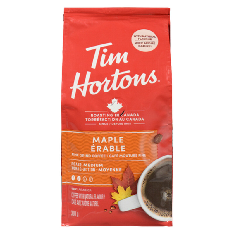 Tim Hortons Ground Coffee Maple Medium Roast 300 g - Voilà Online ...