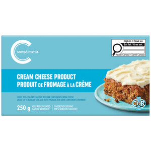 Compliments Cream Cheese Light 250 g - Voilà Online Groceries & Offers