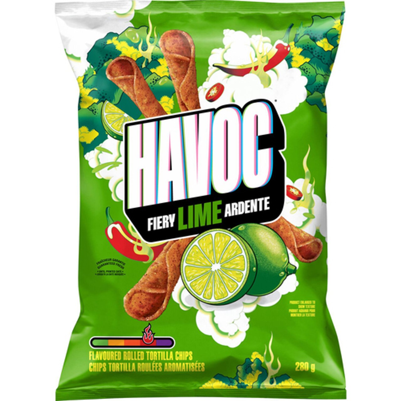 Havoc Rolled Tortilla Chips Fiery Lime Flavoured 280 g - Voilà Online ...