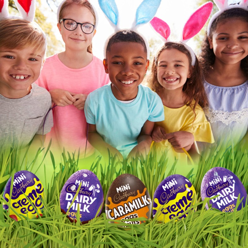 Cadbury Mini Easter Chocolatey Candy Eggs Assorted Individually Wrapped ...