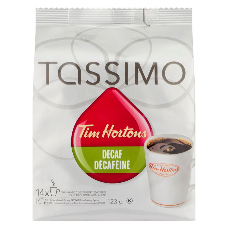 Tassimo Tim Hortons Decafe Coffee Pods 14 T-Discs 123 g - Voilà Online ...