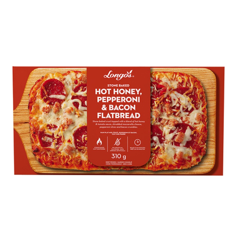 Longo's Frozen Flatbread Hot Honey Pepperoni & Bacon 310 g - Voilà ...