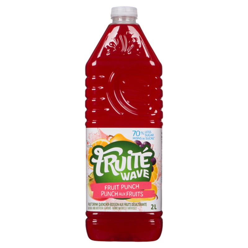 Fruité Drink 70% Less Sugar Fruit Punch 2 L (bottle) - Voilà Online ...