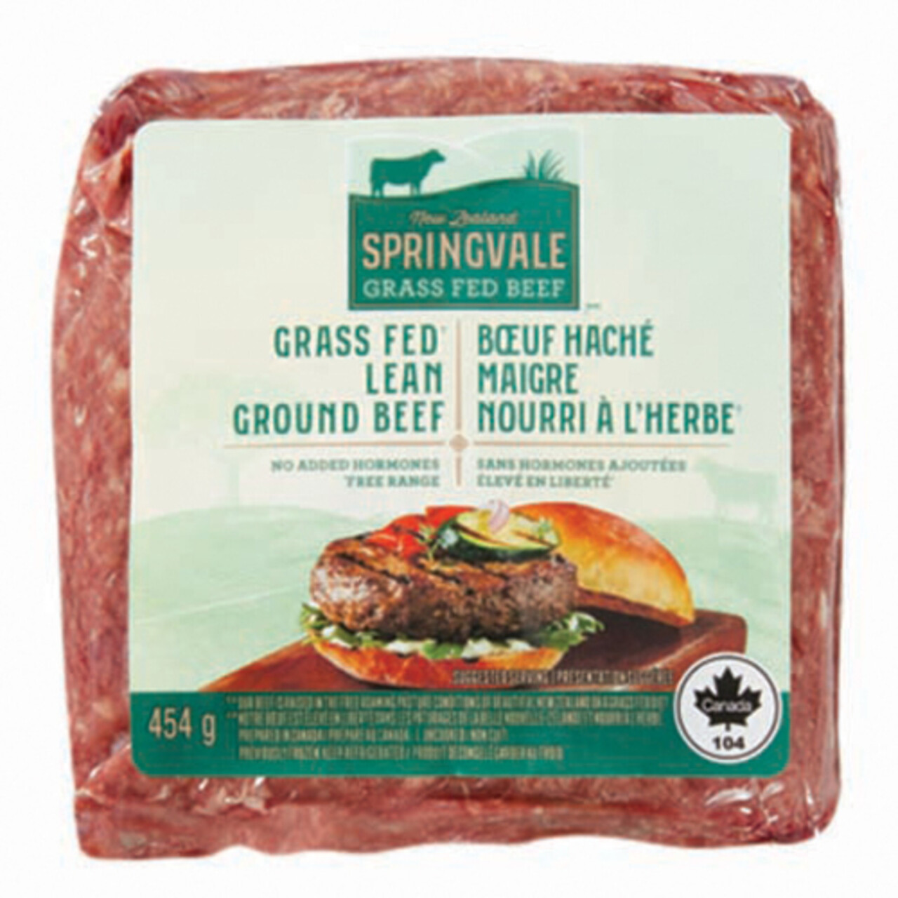 Springvale Grass Fed Ground Beef Lean 454 g - Voilà Online Groceries ...