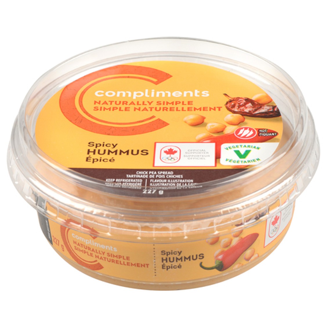 Compliments Naturally Simple Spicy Hummus 227 g - Voilà Online ...